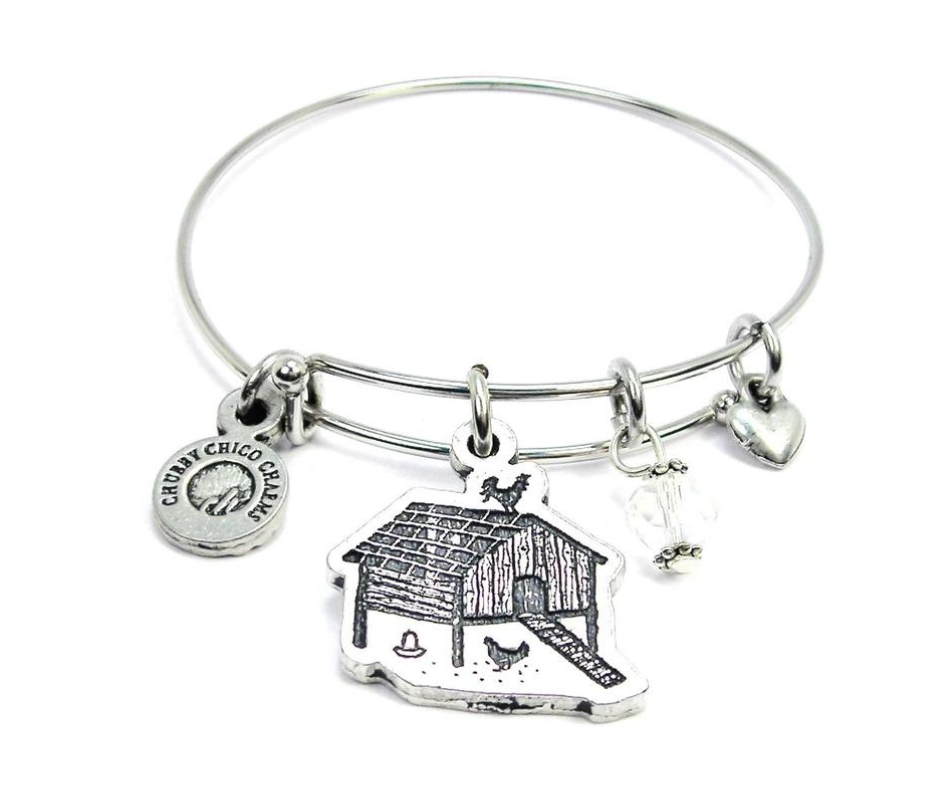 Chicken Coop Expandable Bangle Bracelet | For My Daughters Farm